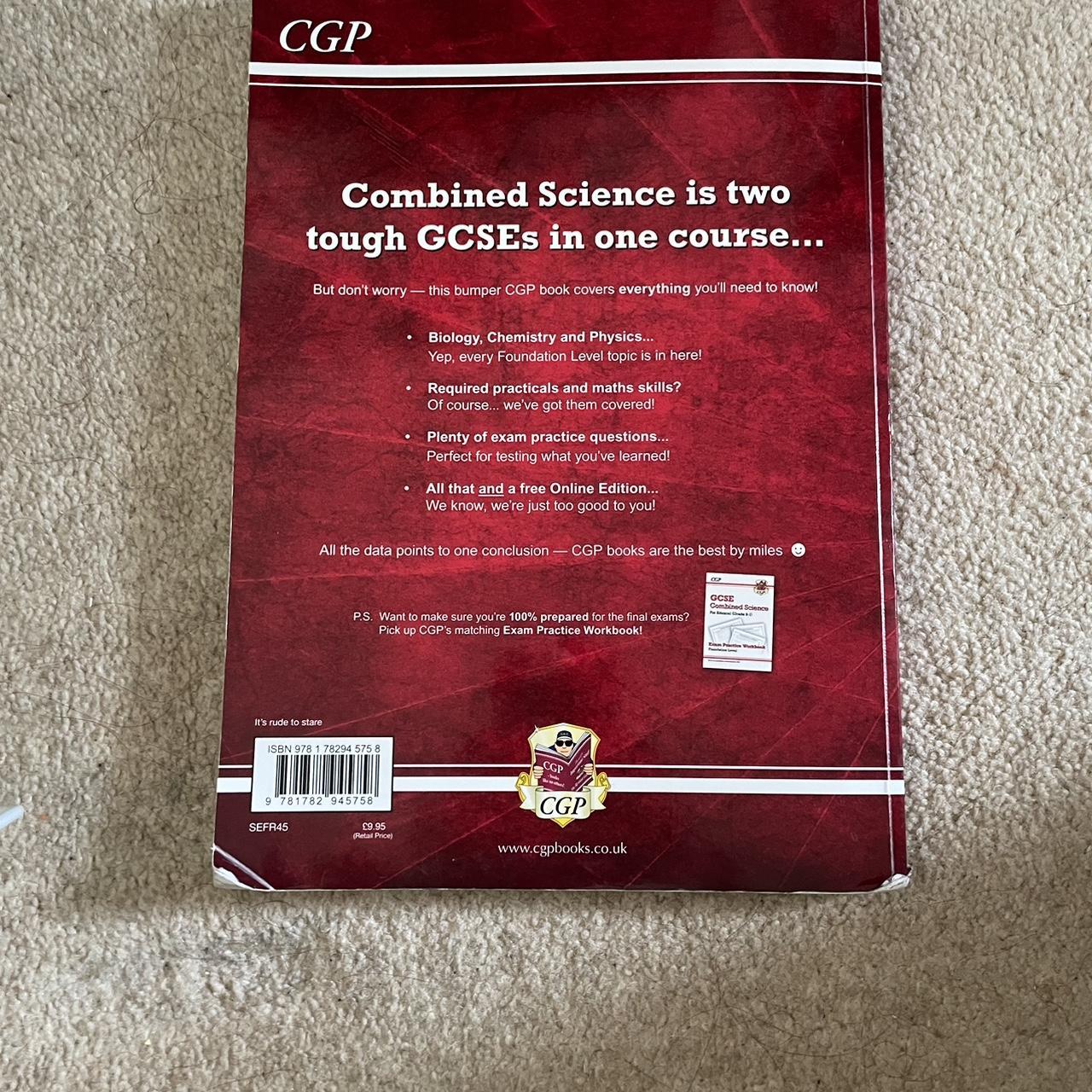 cgp gcse combined science edexcel foundation... - Depop
