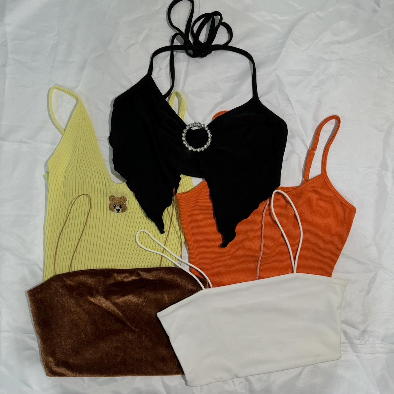 shein crop top bundle 🫶 - assortment of 5 different... - Depop