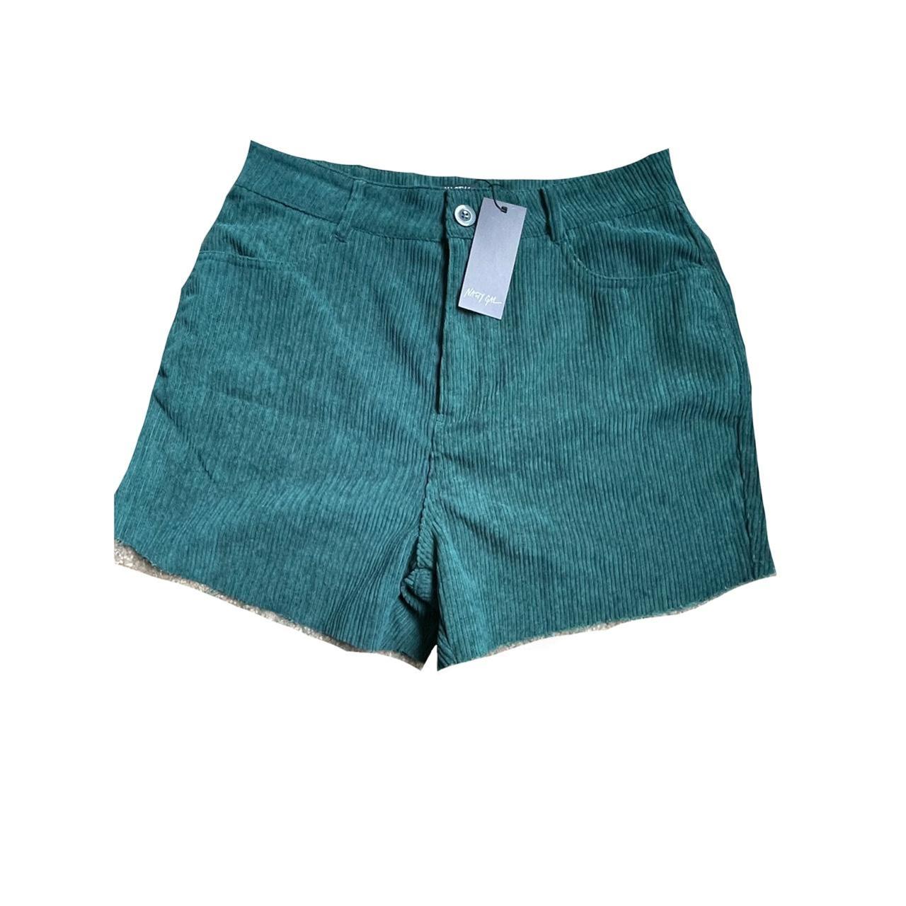 Corduroy high waisted shorts Size 10 from nasty gal... - Depop