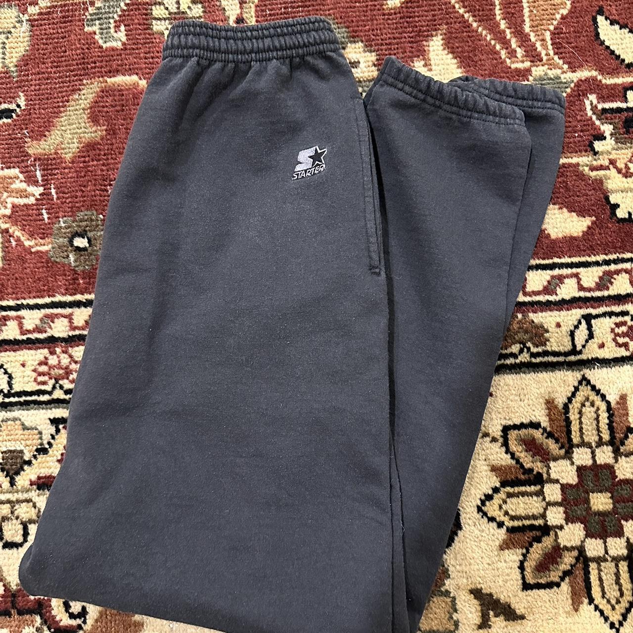Starter sweatpants Charcoal color Size medium - Depop