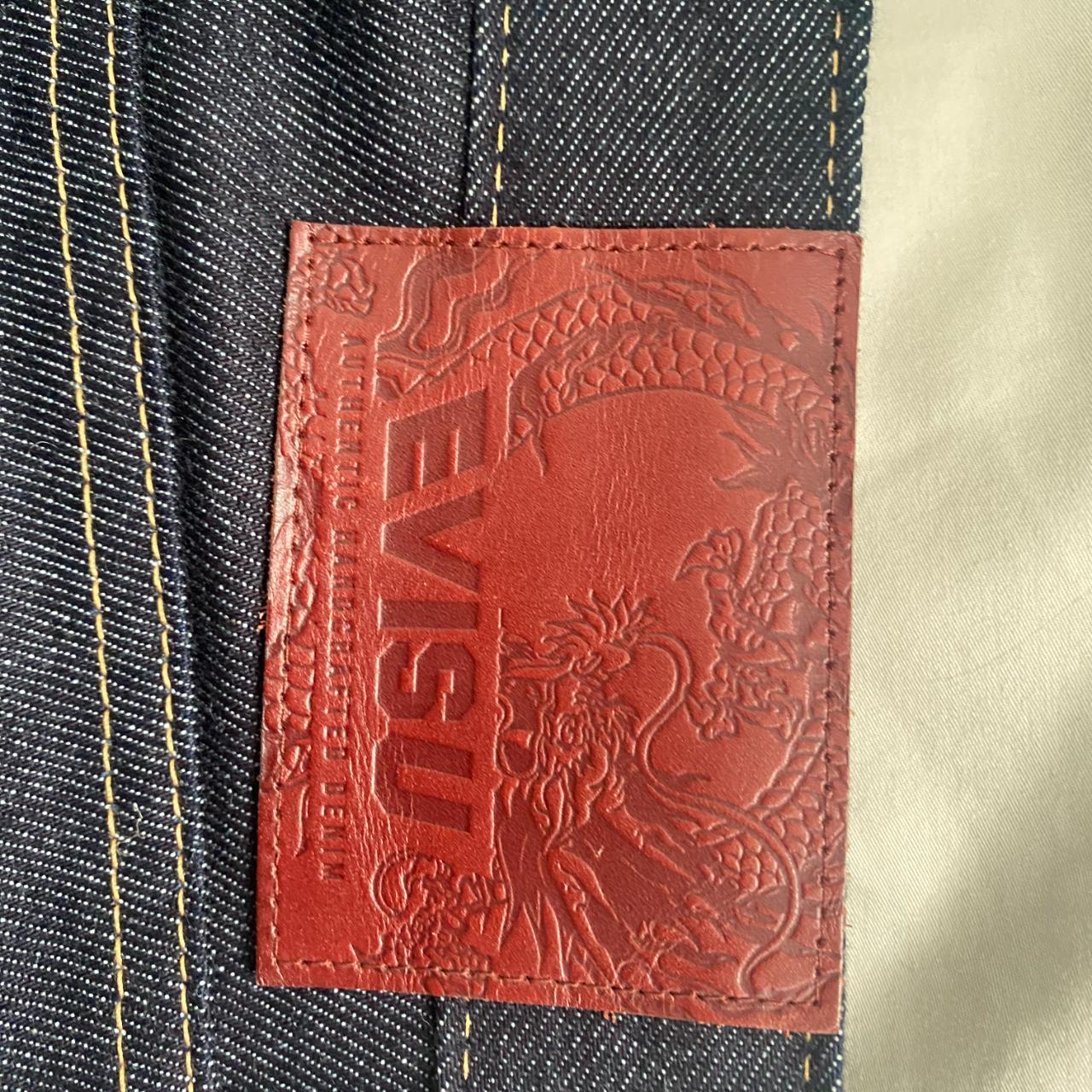 Evisu Diacock jeans Rare blue wave design W34 -... - Depop