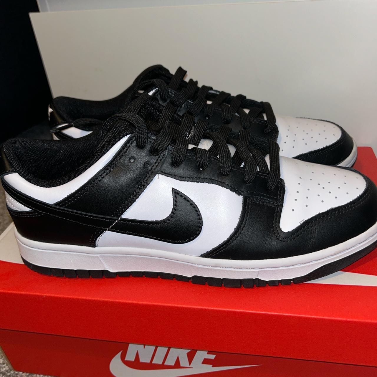 Nike panda dunk lows. Size UK Mens 8.5. Worn twice... - Depop