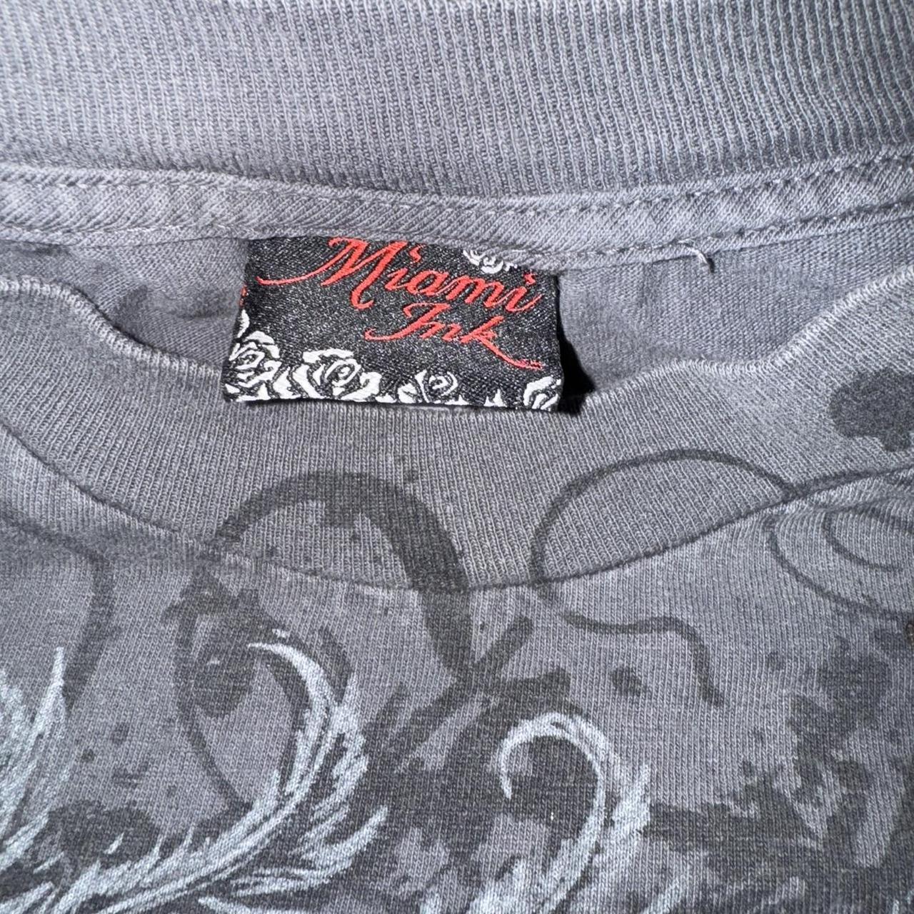 Y2K 2008 Miami ink Tee shirt Length: 29” Width:... - Depop
