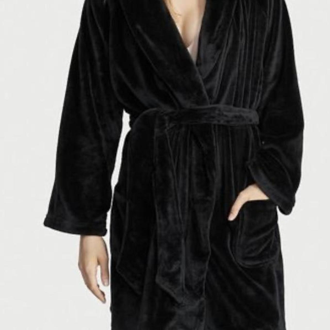 Victoria secret black dressing gown - Depop
