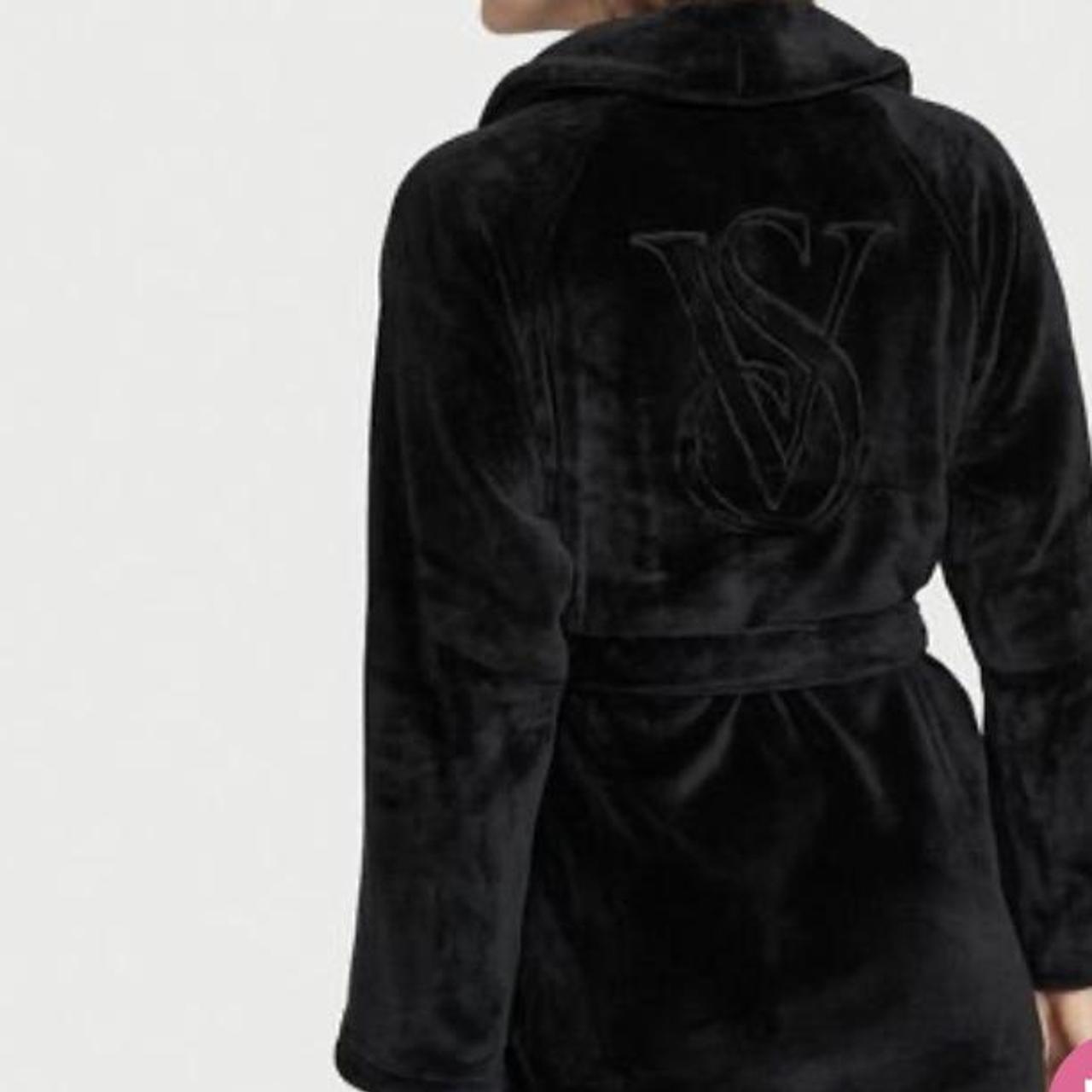 Victoria secret black dressing gown - Depop