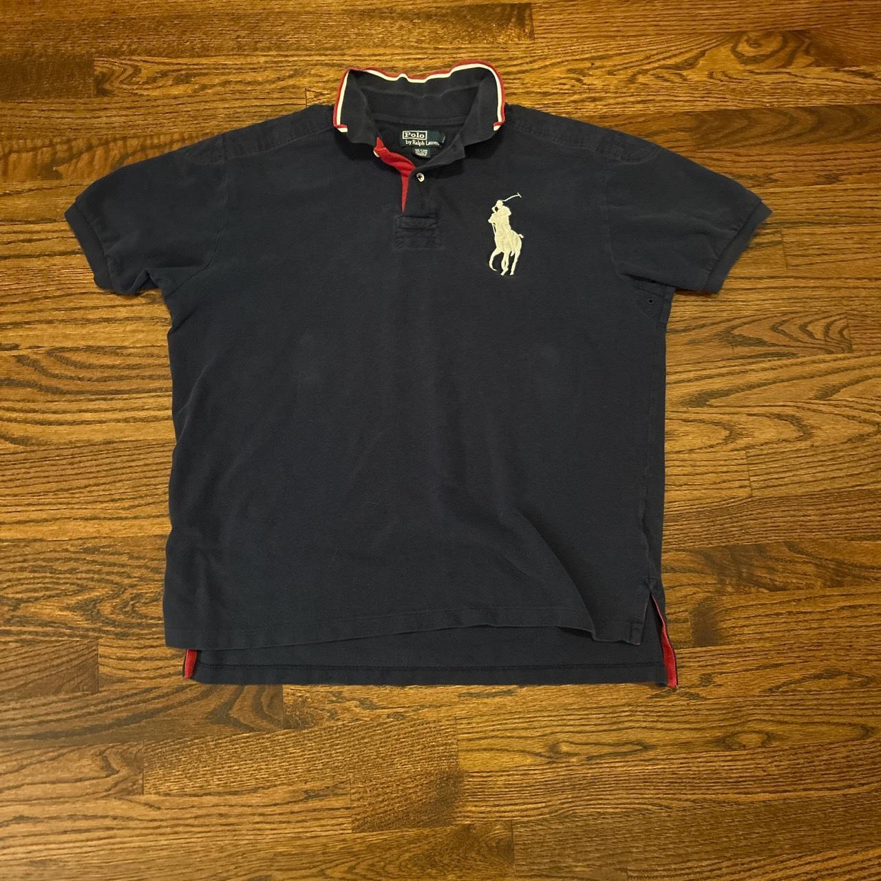 Retro polo button up Size... - Depop