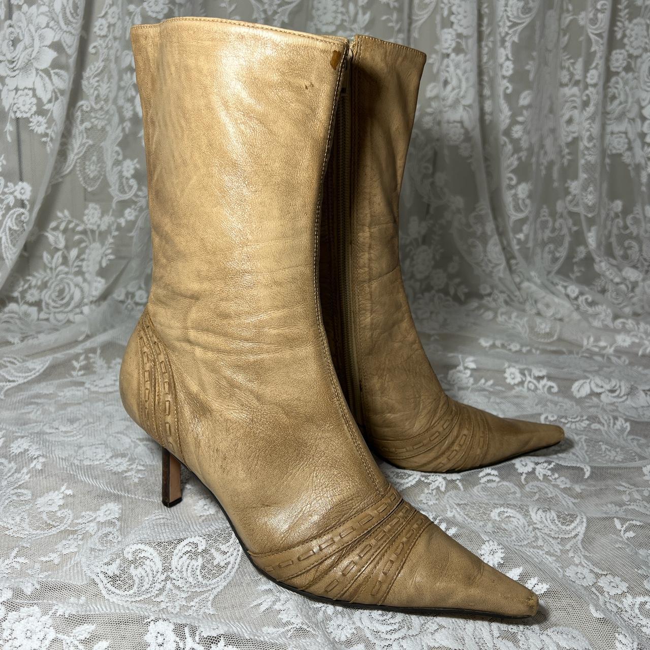 Faith y2k Midcalf boots Size 5 / Eur 38 Vintage... - Depop