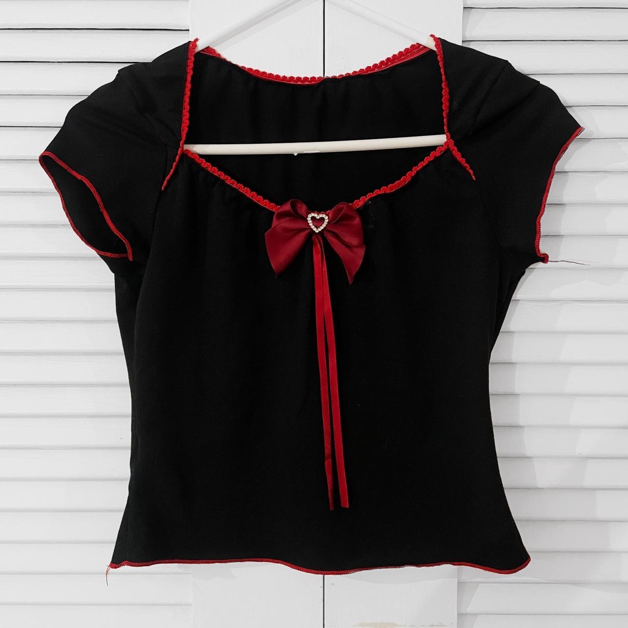 Coquette goth top Sized M Super cute dollette... - Depop