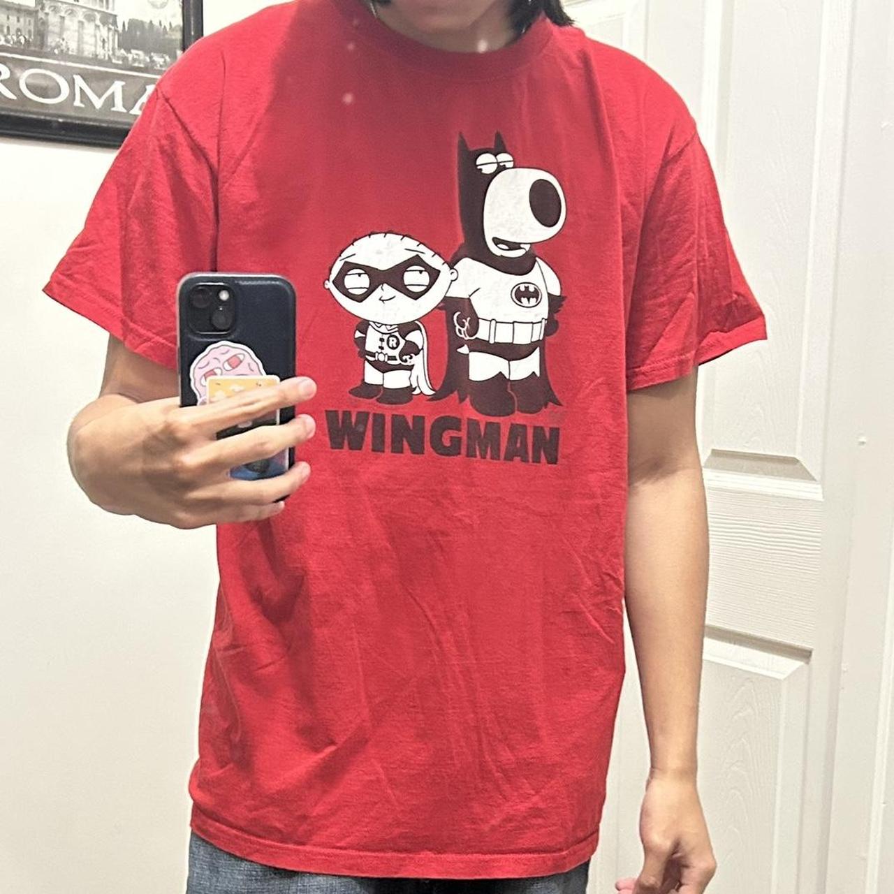 Vintage 2000s Y2k Family Guy “Wingman” comedy humor... | Depop