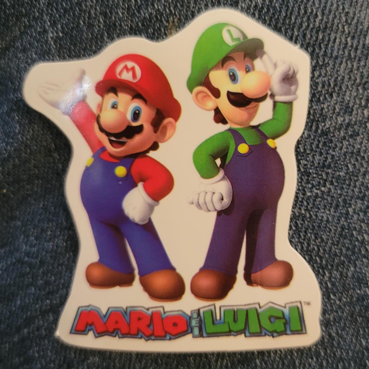 MARIO LUIGI STICKER 2.5 X 2 Waterproof. - Depop
