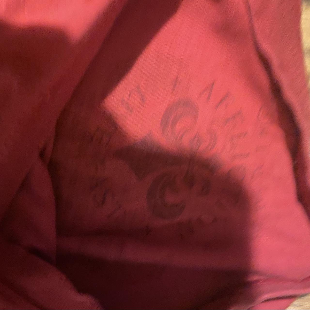 Affliction bird crow black red shirt small y2k... - Depop