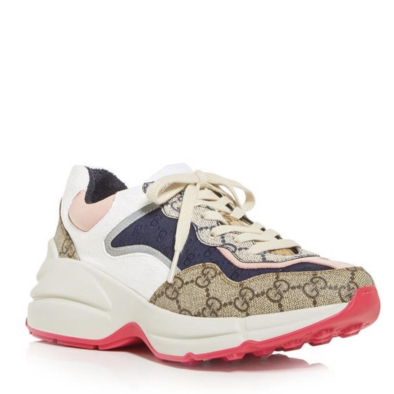 GC Shoes Women's Pink and Tan Trainers | Depop