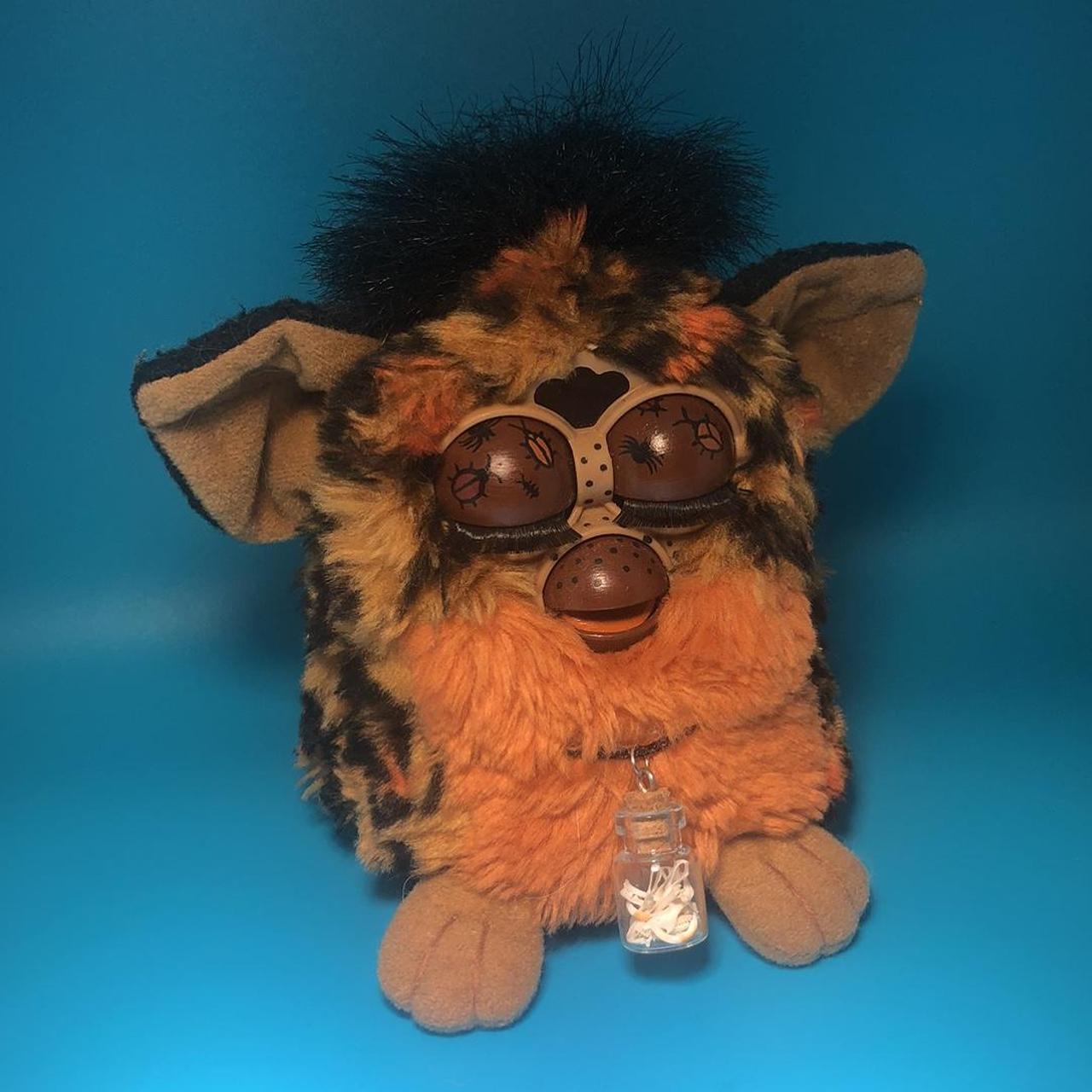 CUSTOMIZED 1998 FURBY WITH PAINTED INSECTS AND OWL... - Depop