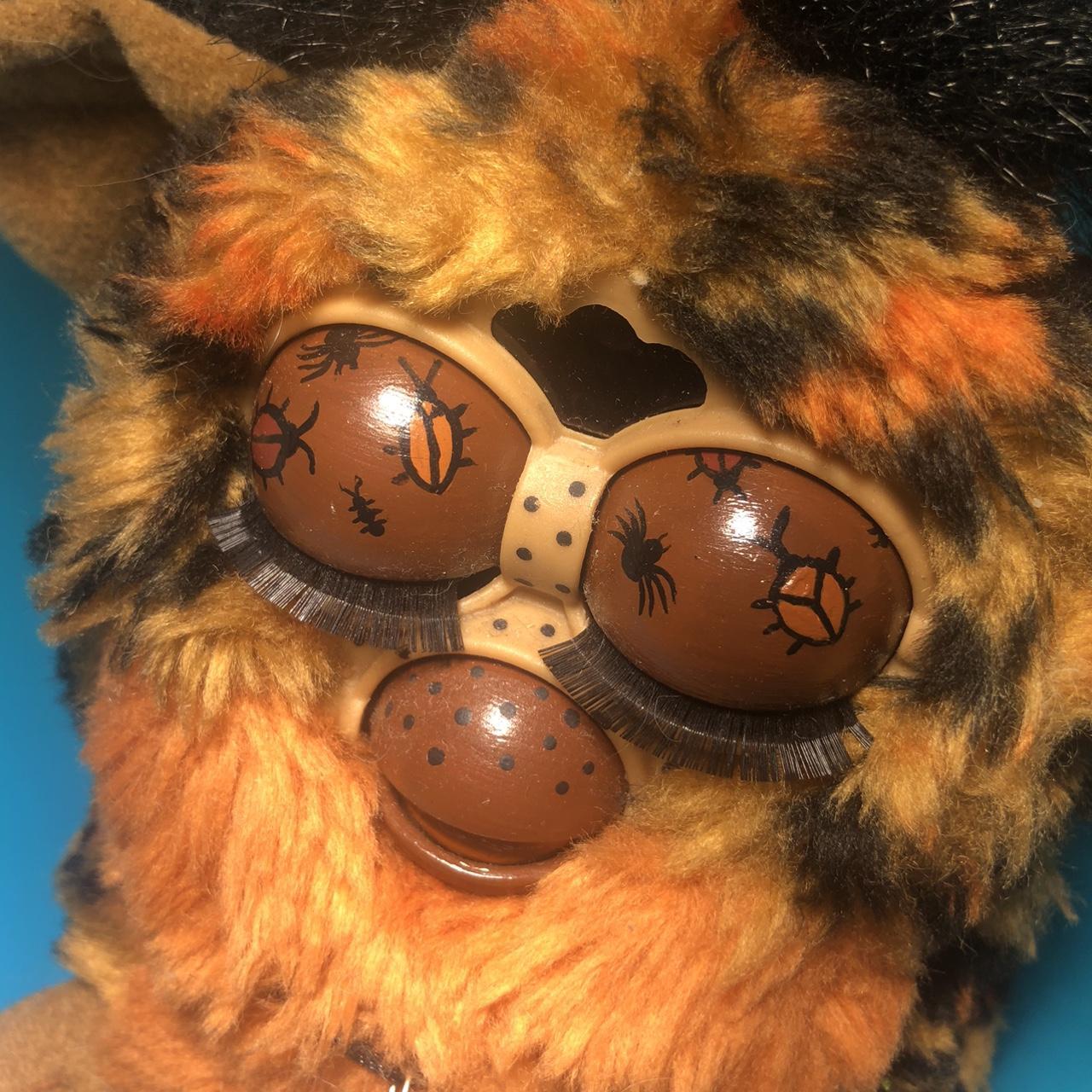 CUSTOMIZED 1998 FURBY WITH PAINTED INSECTS AND OWL... - Depop