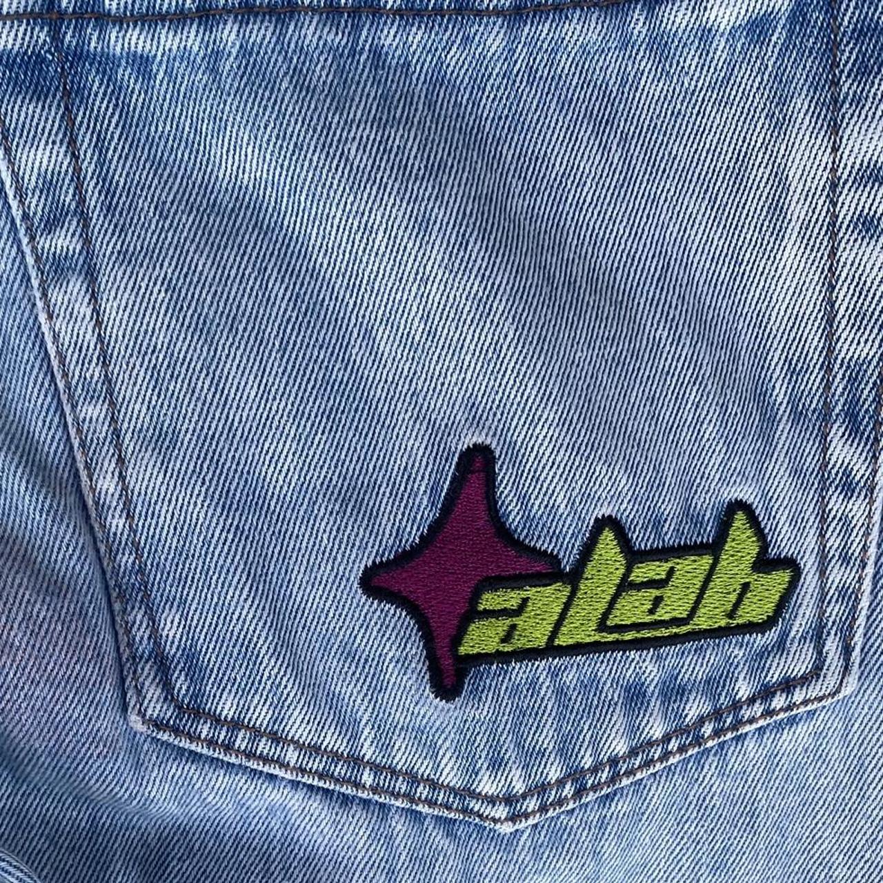 Alab jnco type embroidered jeans Crazyyy baggy fit... - Depop