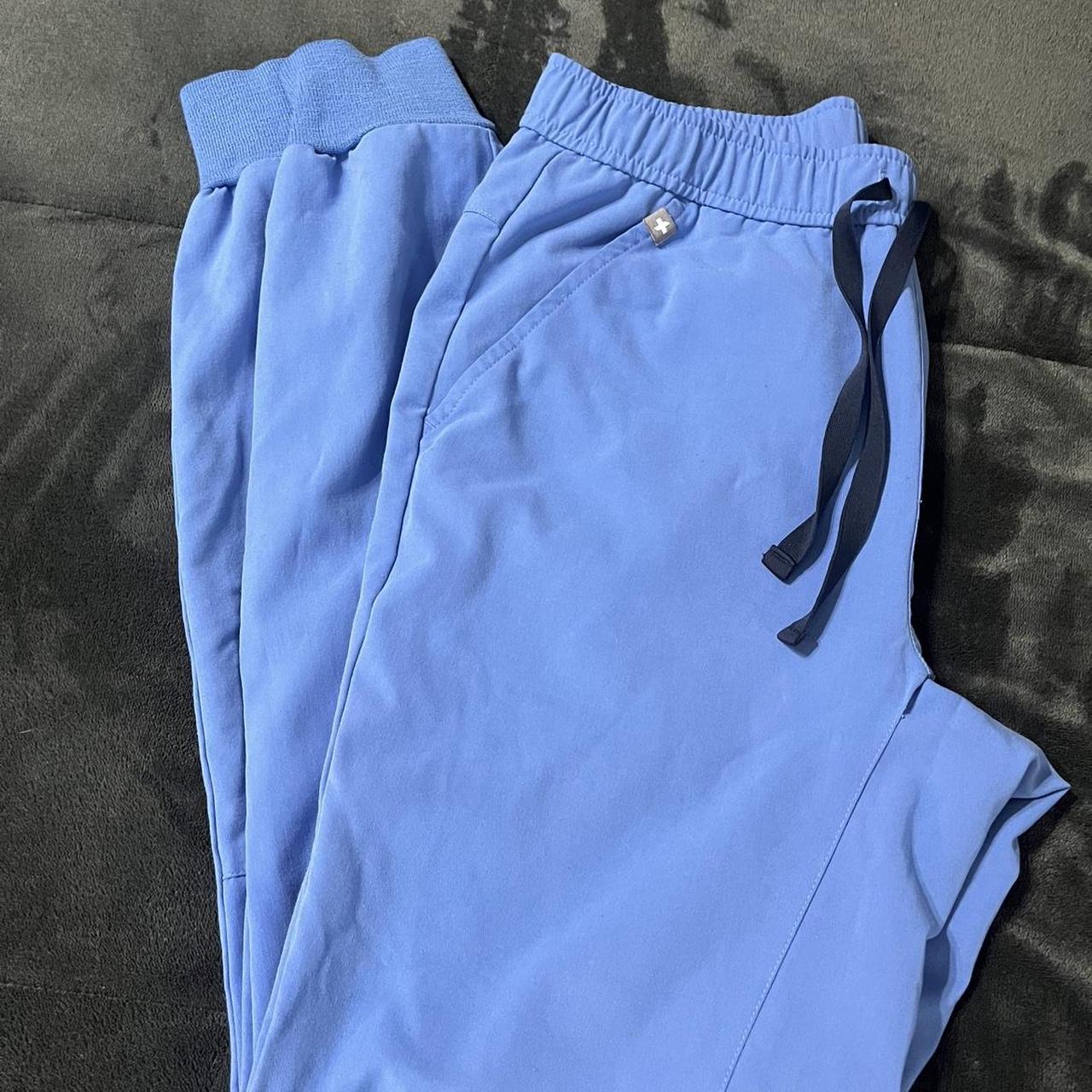 Figs tansen jogger scrub pants ceil blue. Size small... - Depop