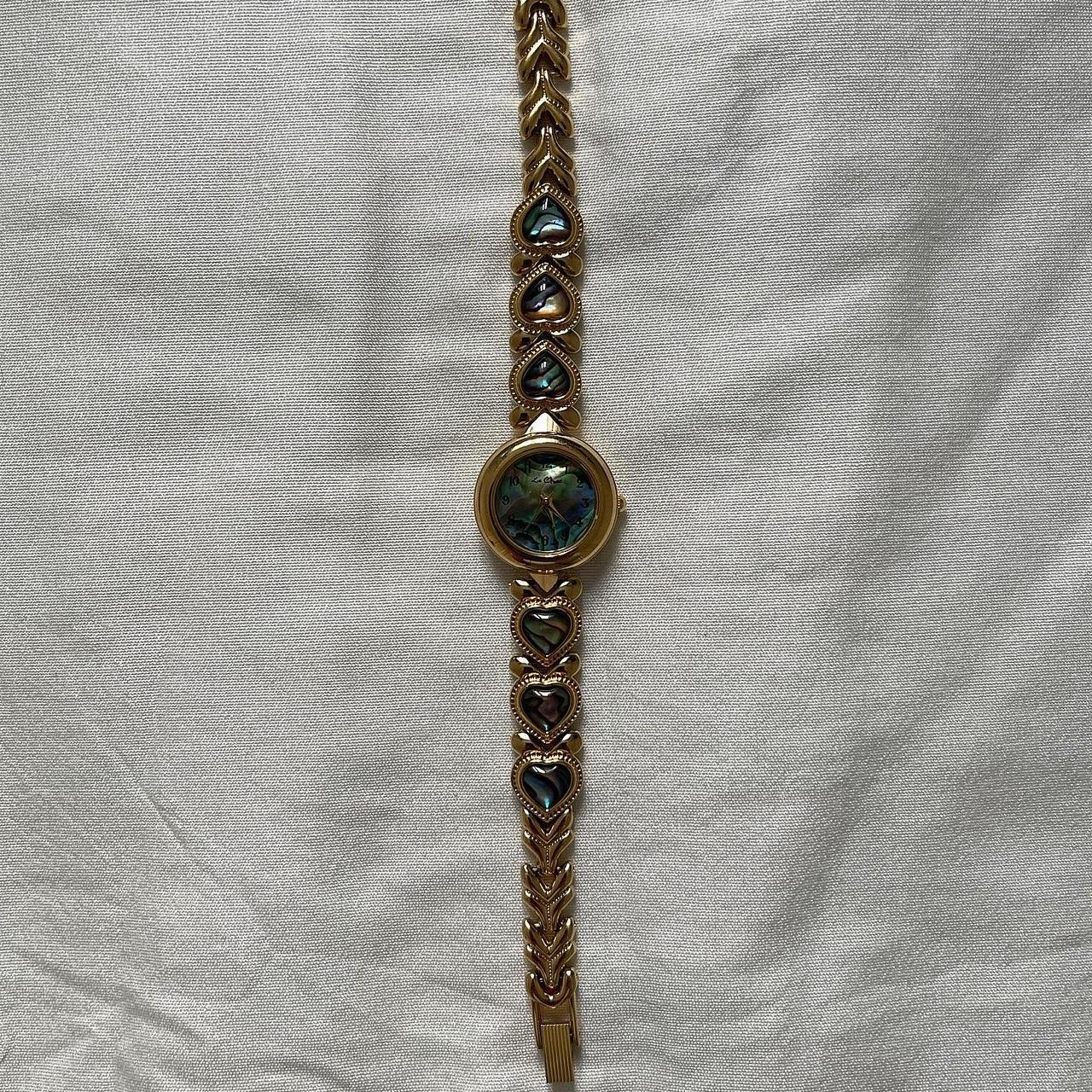 Non-working green and blue mermaid gold vintage... - Depop
