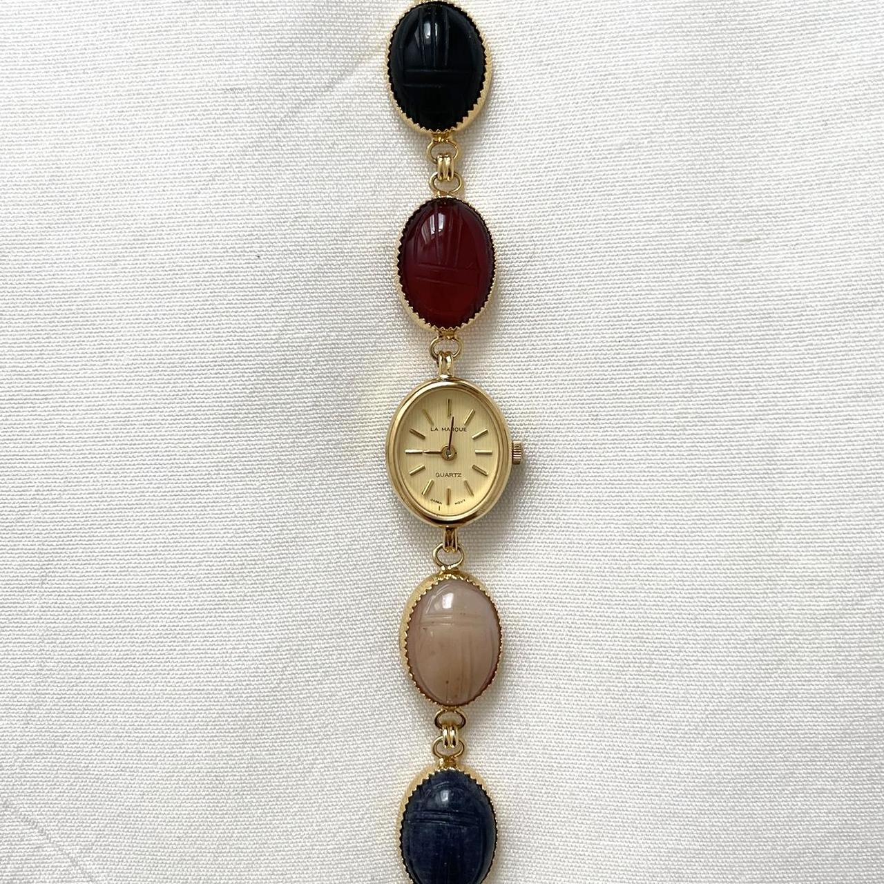 Non-working gold vintage scarab watch Condition -... - Depop