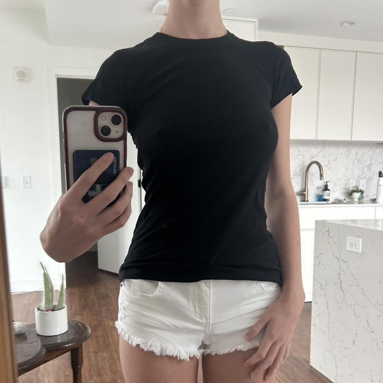 LAmade basic black tee 🍸 #aritzia #brandy #vintage... - Depop