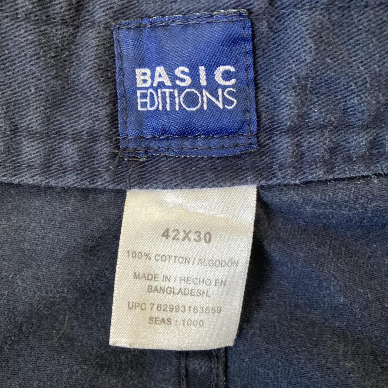 Basic Editions Men's Navy Trousers | Depop