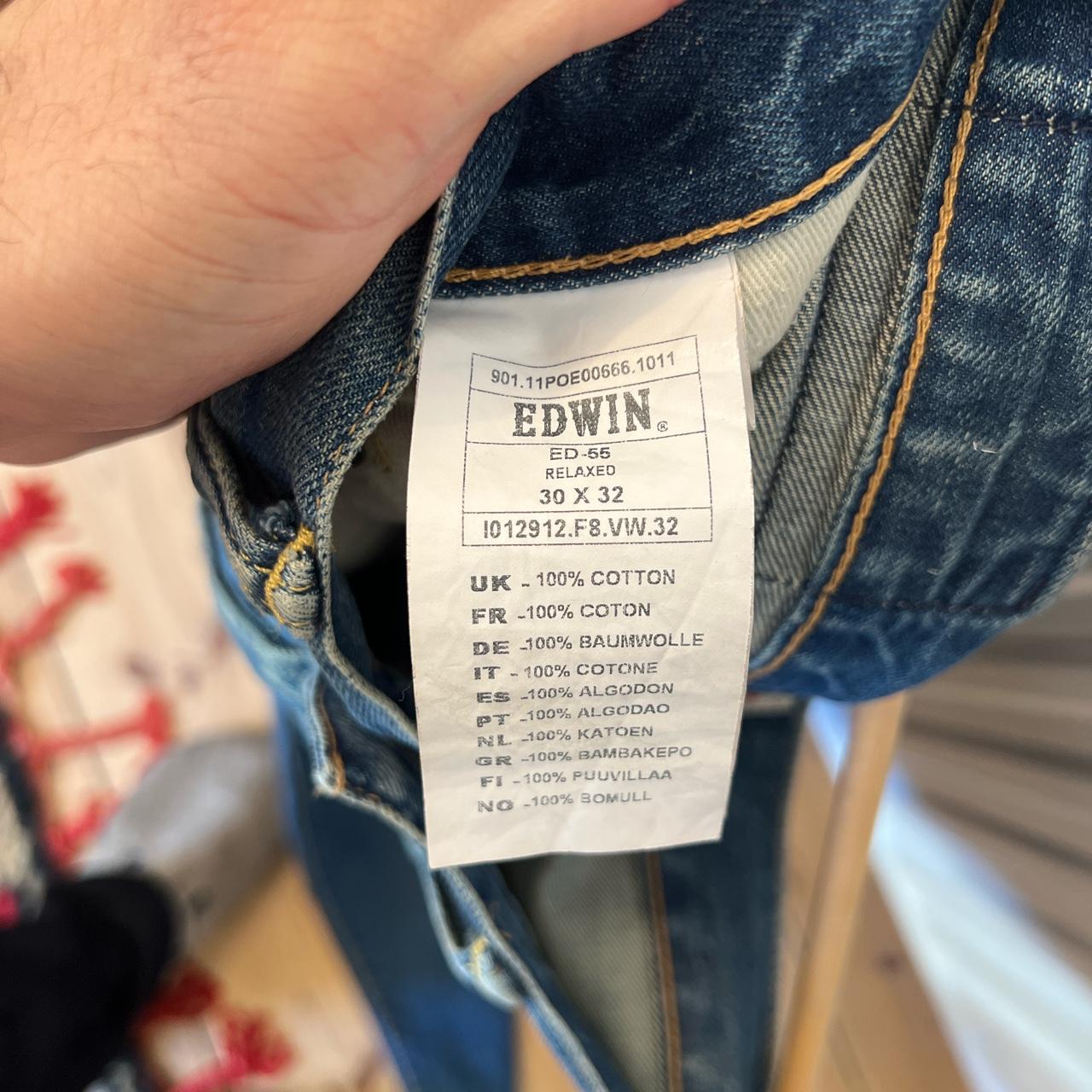 Edwin Jeans 30x32 Soft denim Great condition - Depop