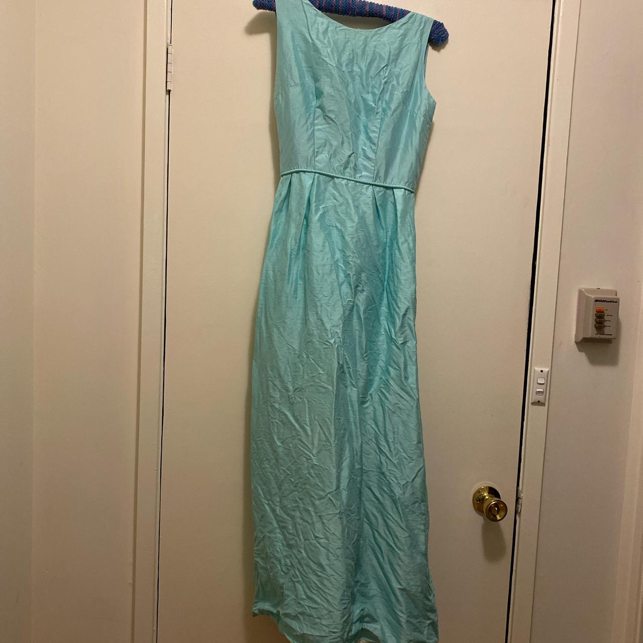 Lovely vintage evening frock Silk taffeta Homemade... | Depop