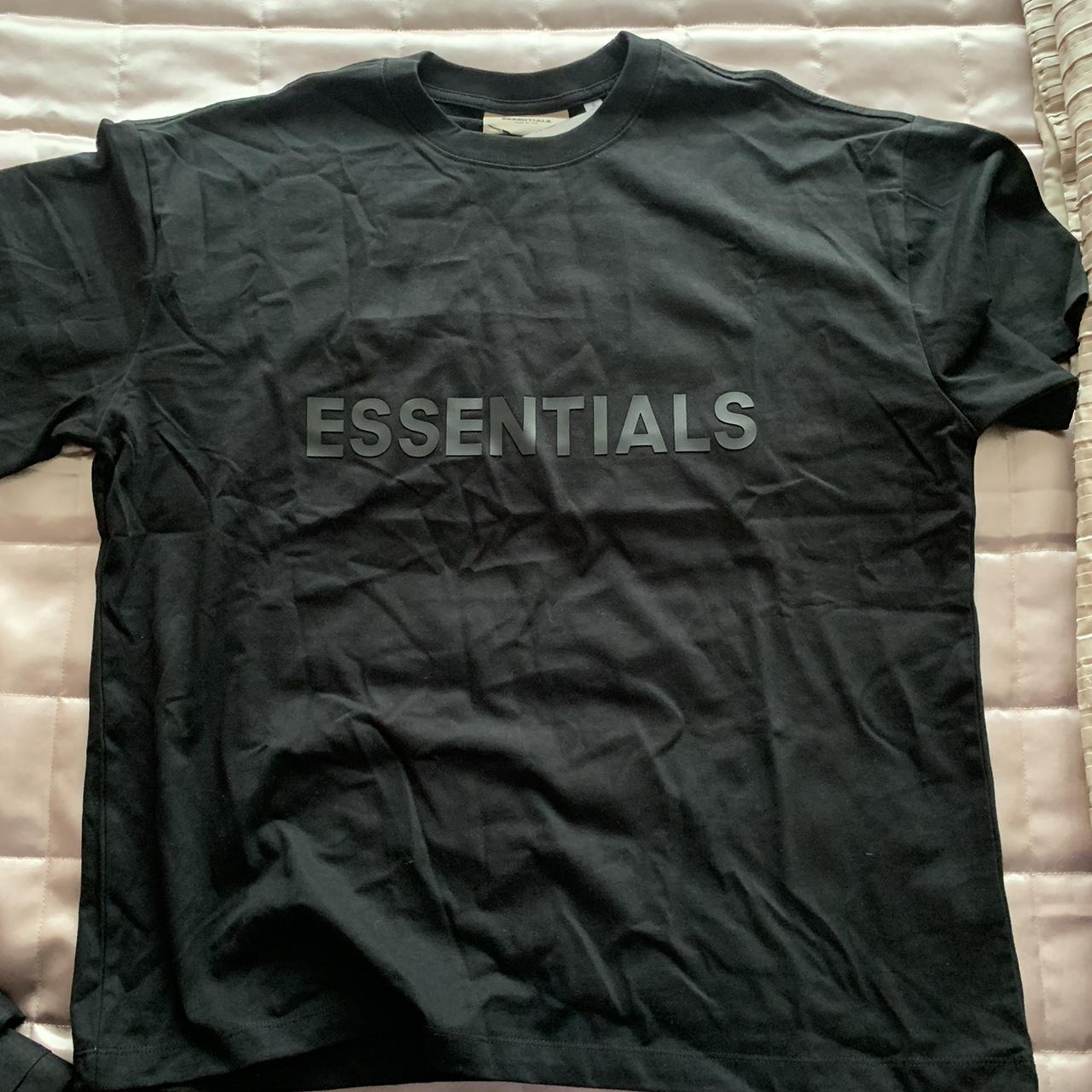 Fear Of God ESSENTIALS black t-shirt Brand new with... - Depop