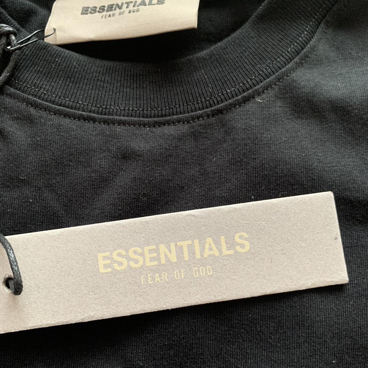 Fear Of God ESSENTIALS black t-shirt Brand new with... - Depop