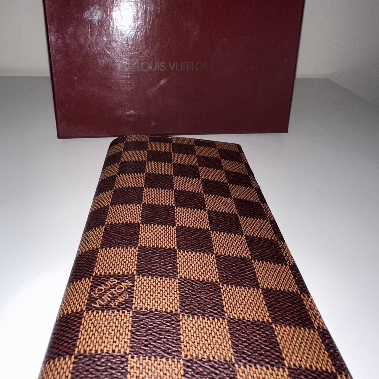 LV Checkered Wallet - Depop