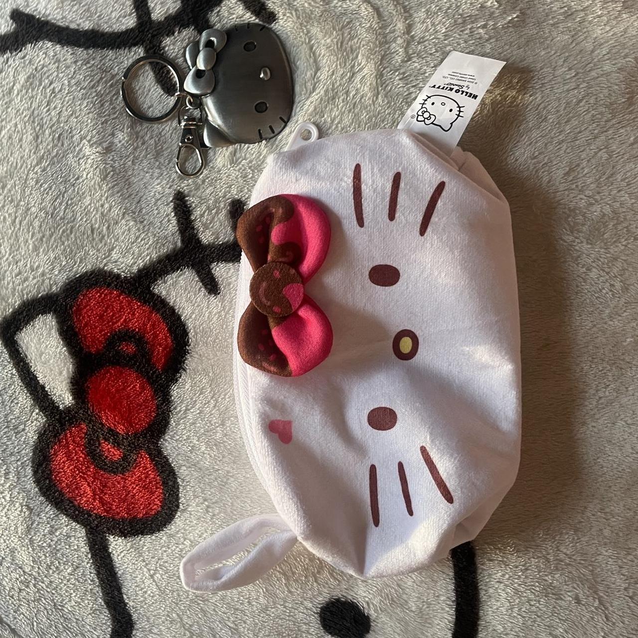 hello kitty pencil pouch and key chain in flawless... - Depop