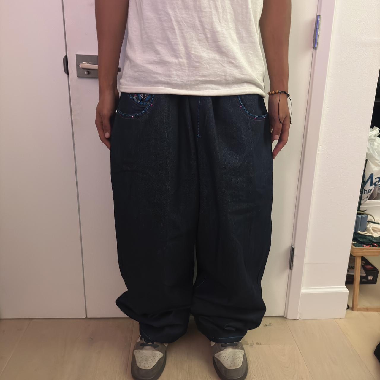 Tuff y2k baggy knockout jeans 12 inches leg... - Depop