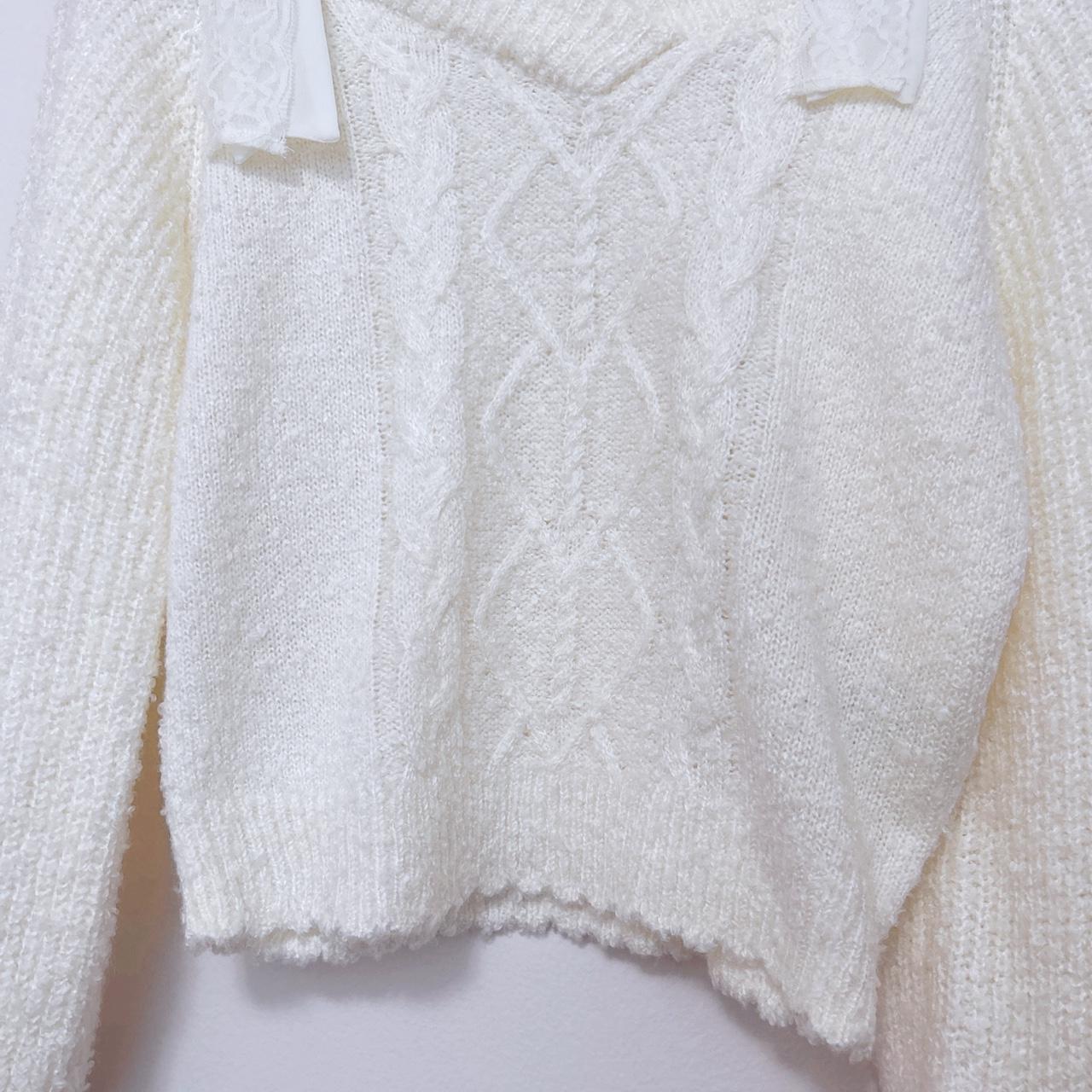 liz lisa ribbon knit sweater the cutest knit... - Depop