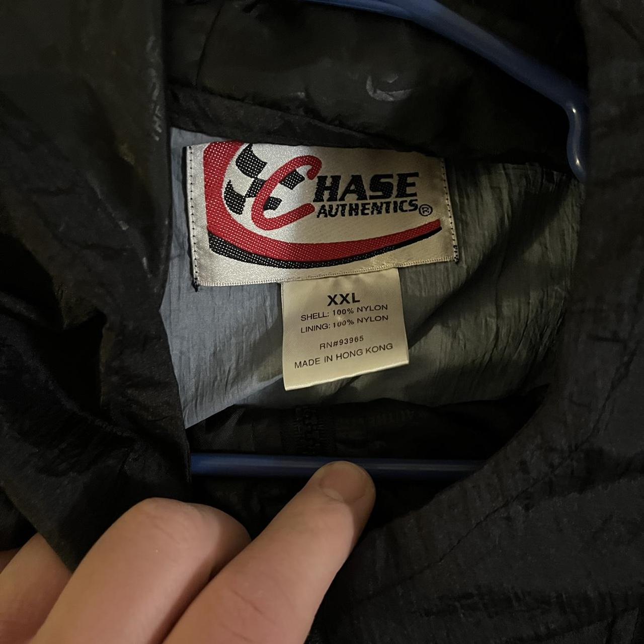 Chase Authentics Men's Black and Grey Jacket | Depop