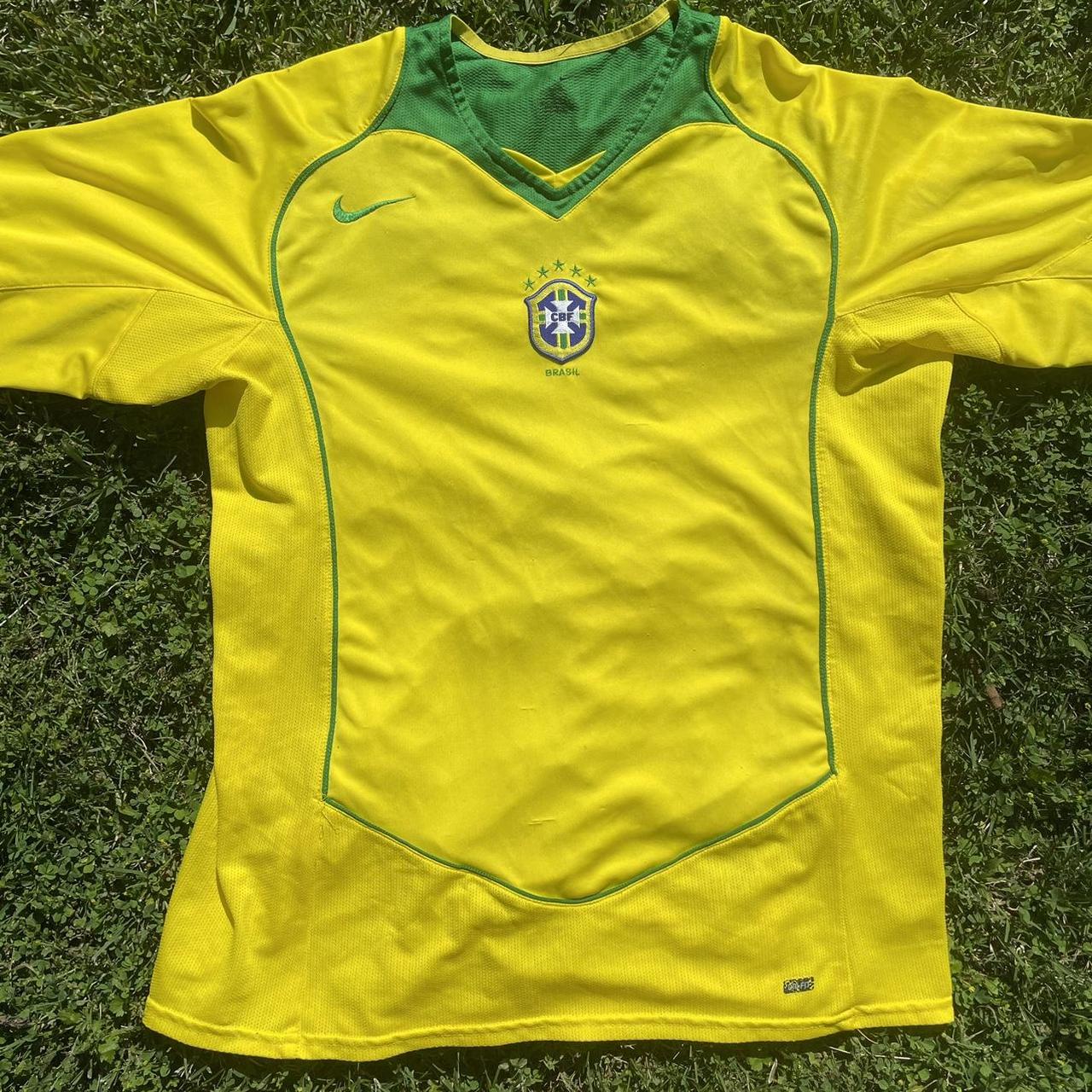 Brazil Training Jersey R9 2000s Training Top 2000s... - Depop