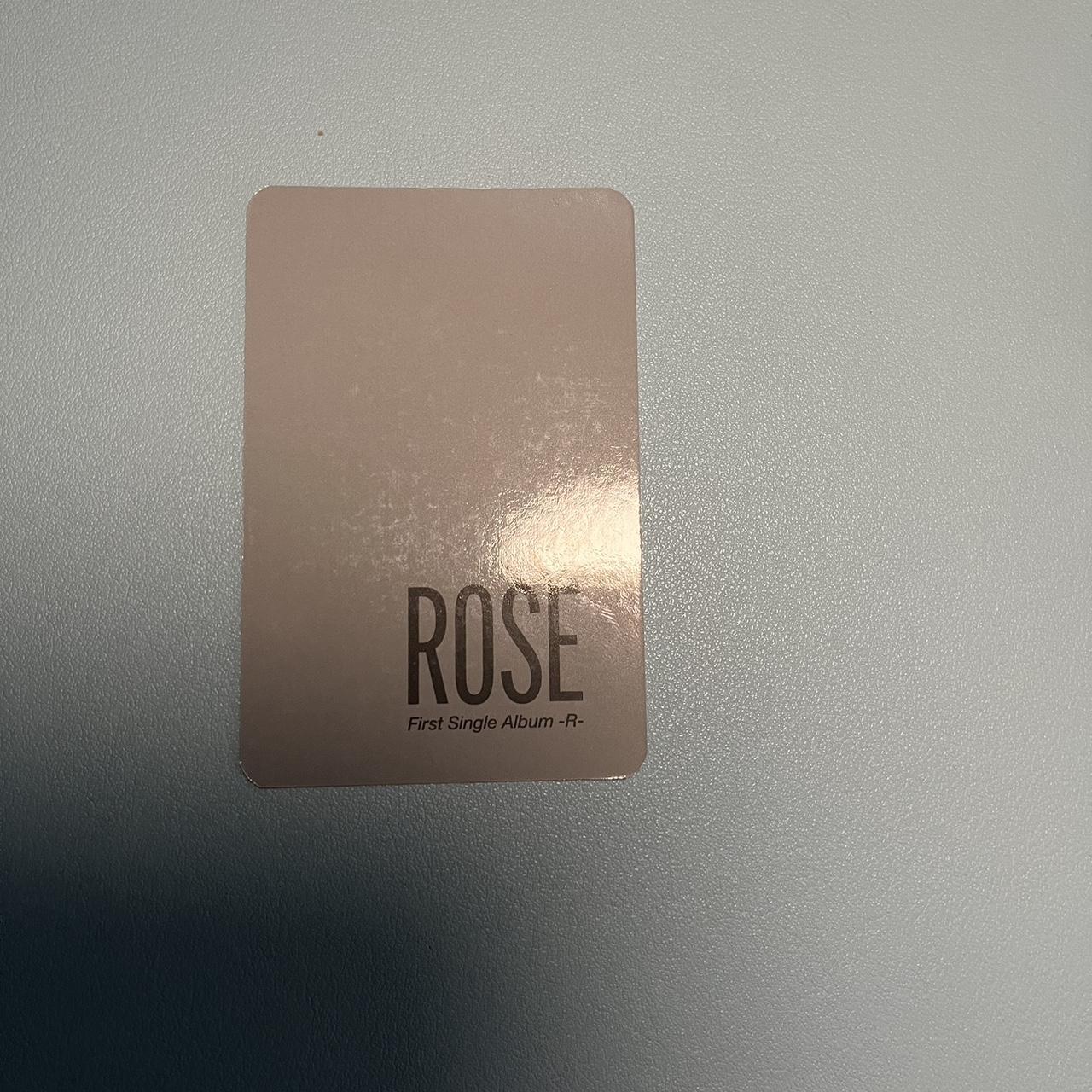 Blackpink Rose photocard from her solo album -R-. In... - Depop