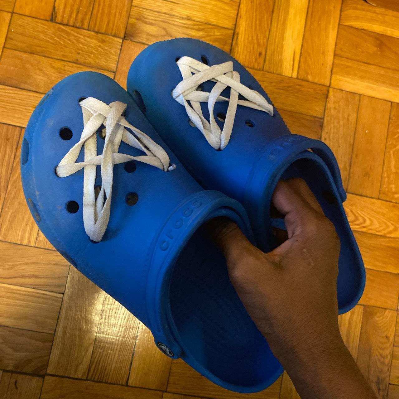 Blue rick owens so opium ken carson lone crocs 🫨⁉️ *... - Depop