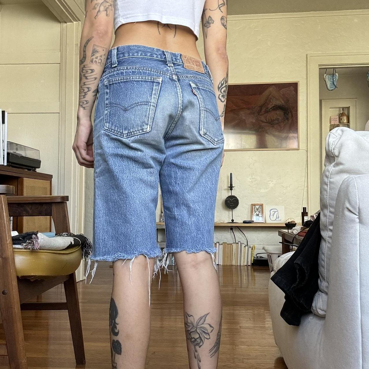 vintage levi’s cut off jorts - Depop