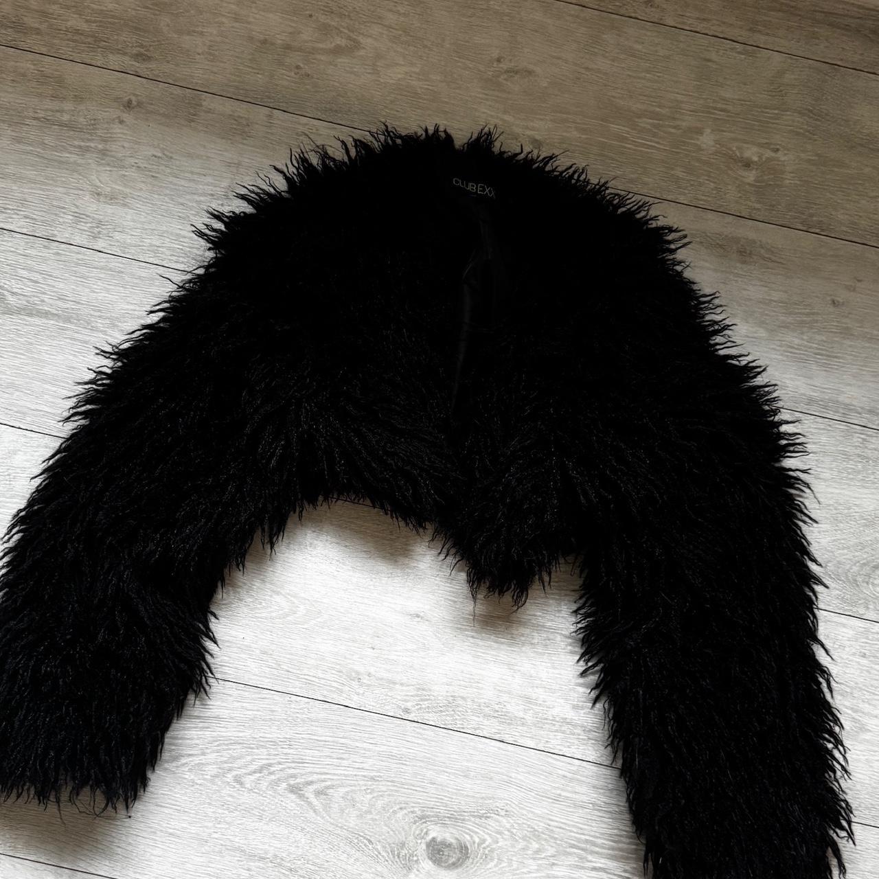 Dollskill black fur cropped jacket | Depop