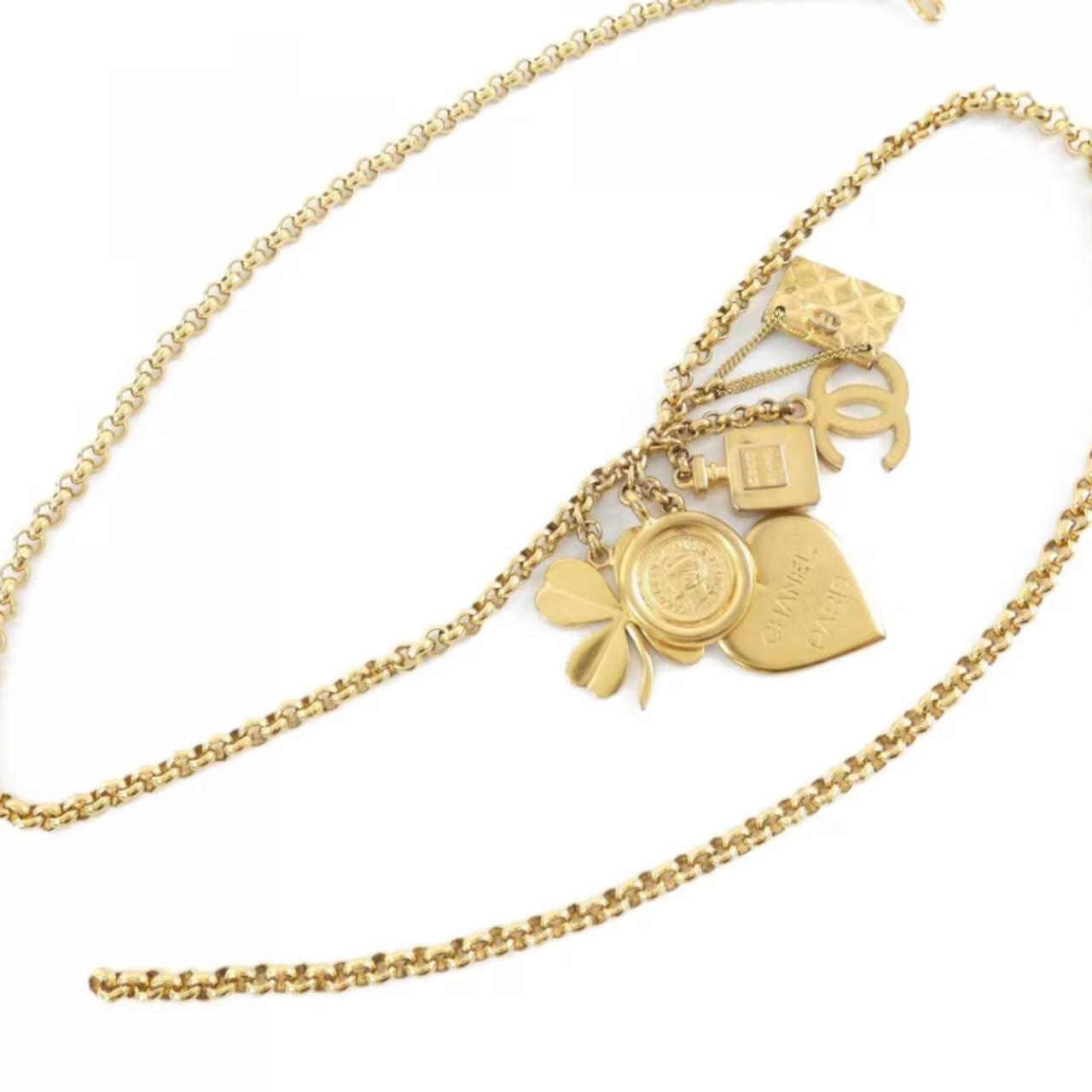 CHANEL Lucky Charms chain belt - length 91 cm - Depop