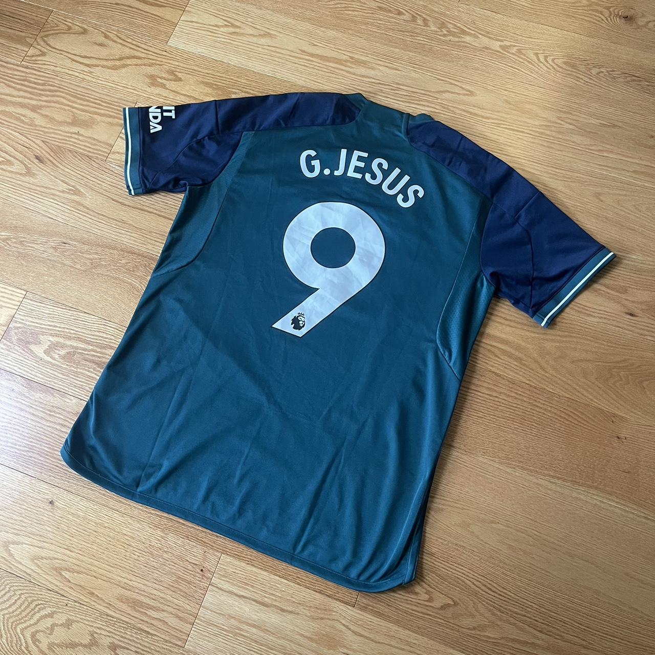 🟢⚪️ Adidas Arsenal GABRIEL JESUS🇧🇷 2023/24 third... - Depop