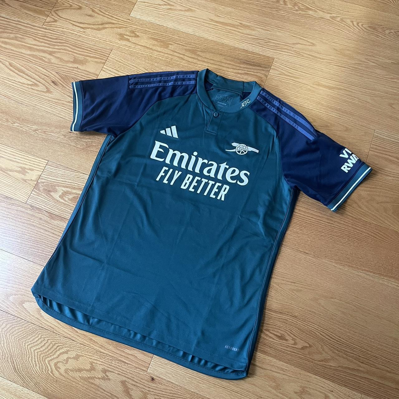 🟢⚪️ Adidas Arsenal GABRIEL JESUS🇧🇷 2023/24 third... - Depop