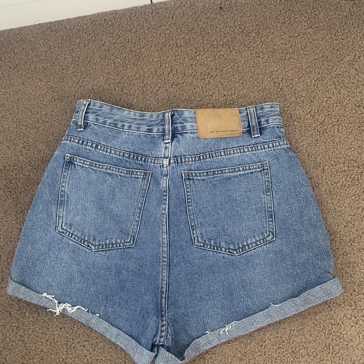 Blue denim shorts from factorie Size 10 or... - Depop