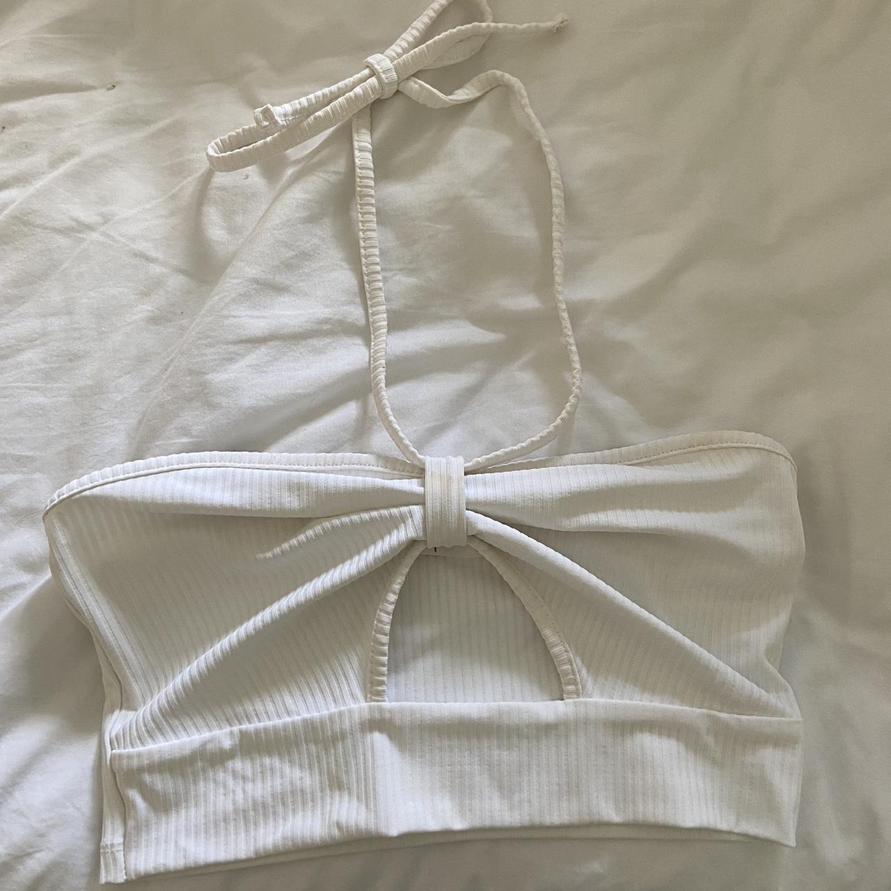 White halter top from supre, size xs - Depop