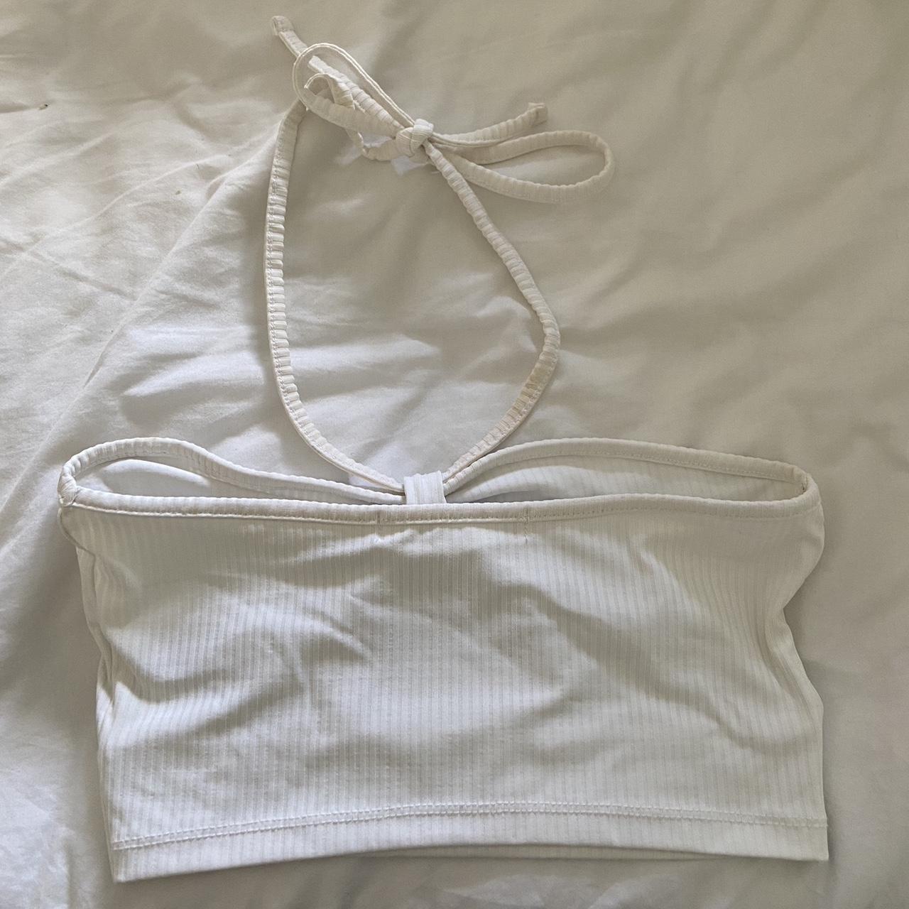 White halter top from supre, size xs - Depop