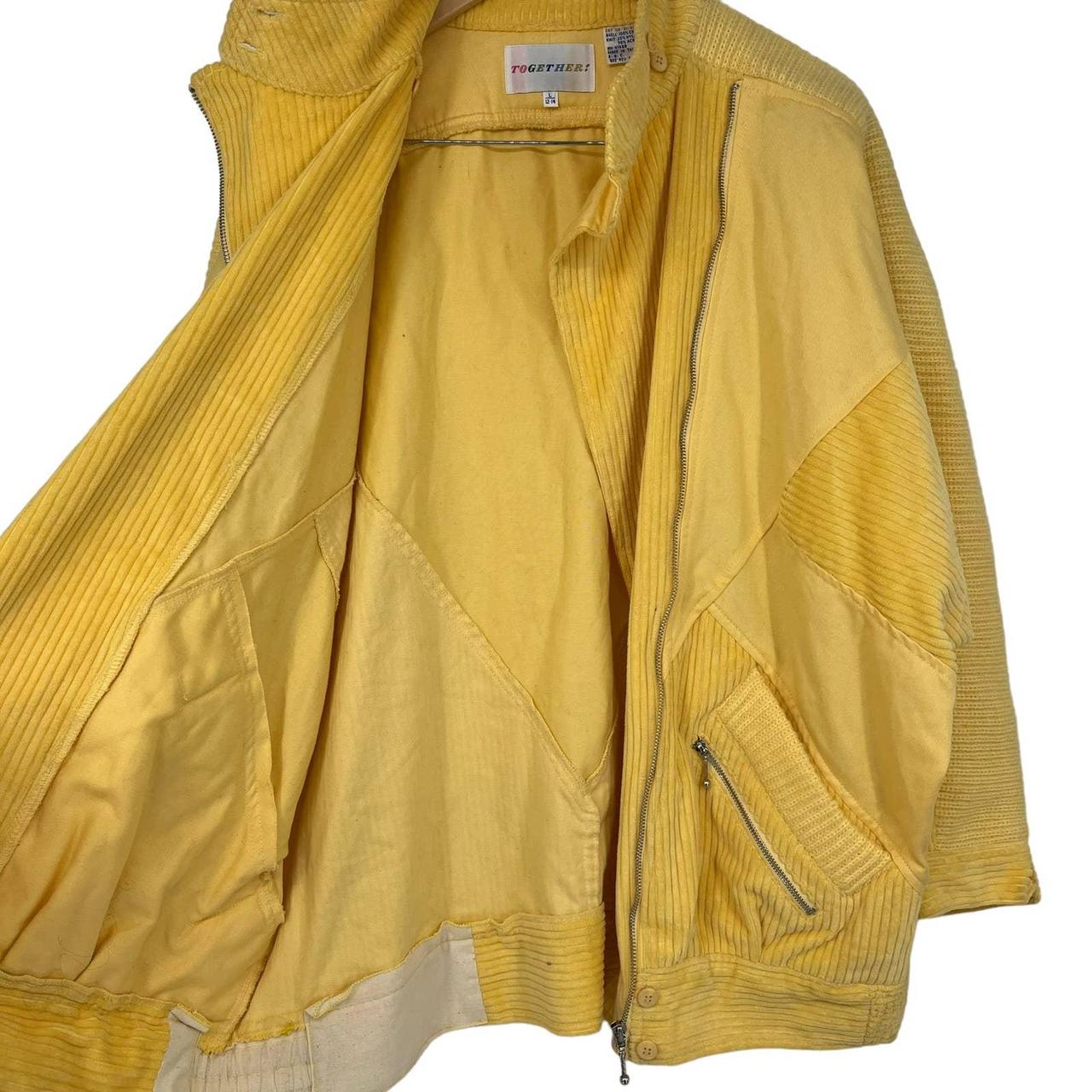 Vintage 80’s Together! Jacket Terry Cloth Canvas... - Depop