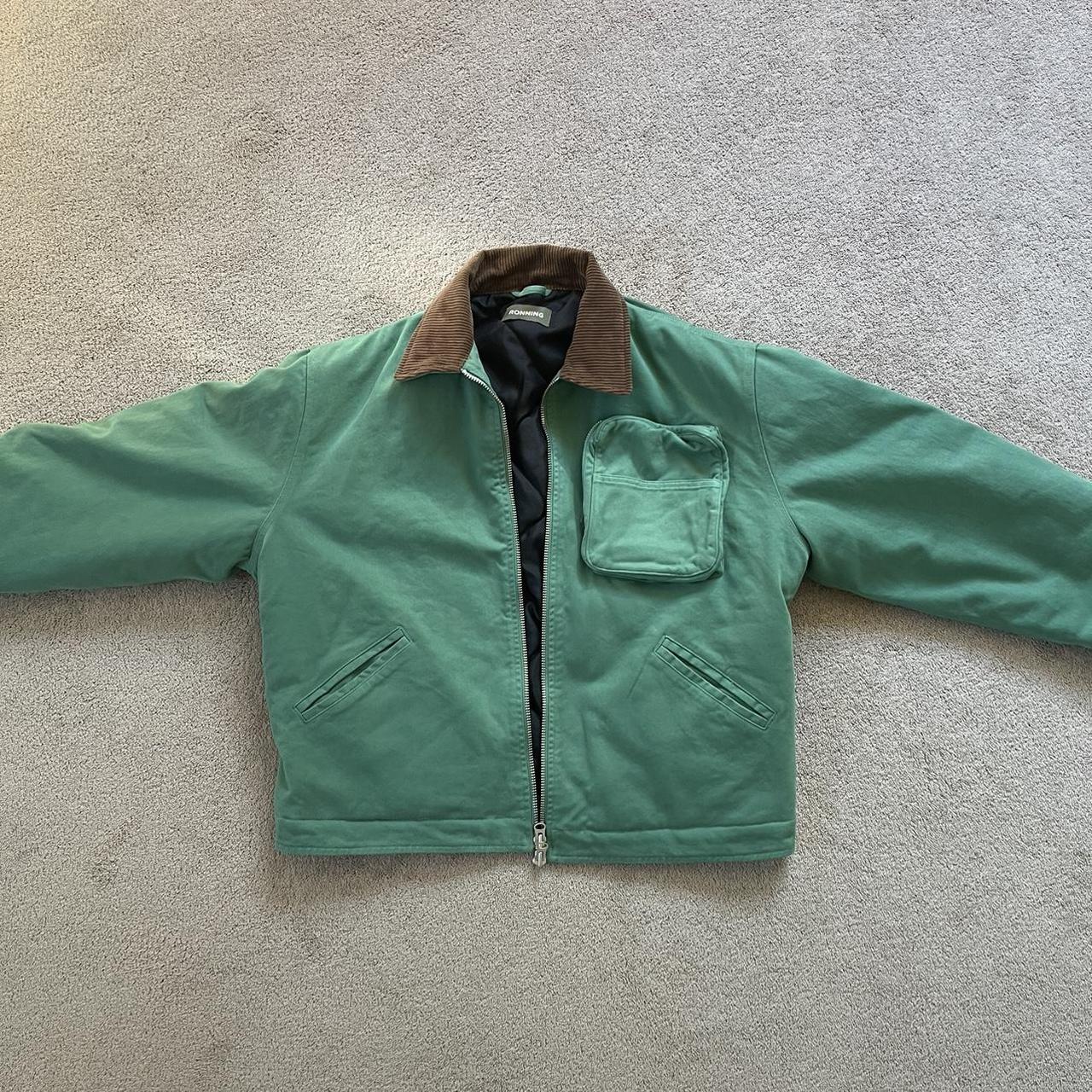 Large, Ronning, Workwear Jacket in Seafoam Green - Depop