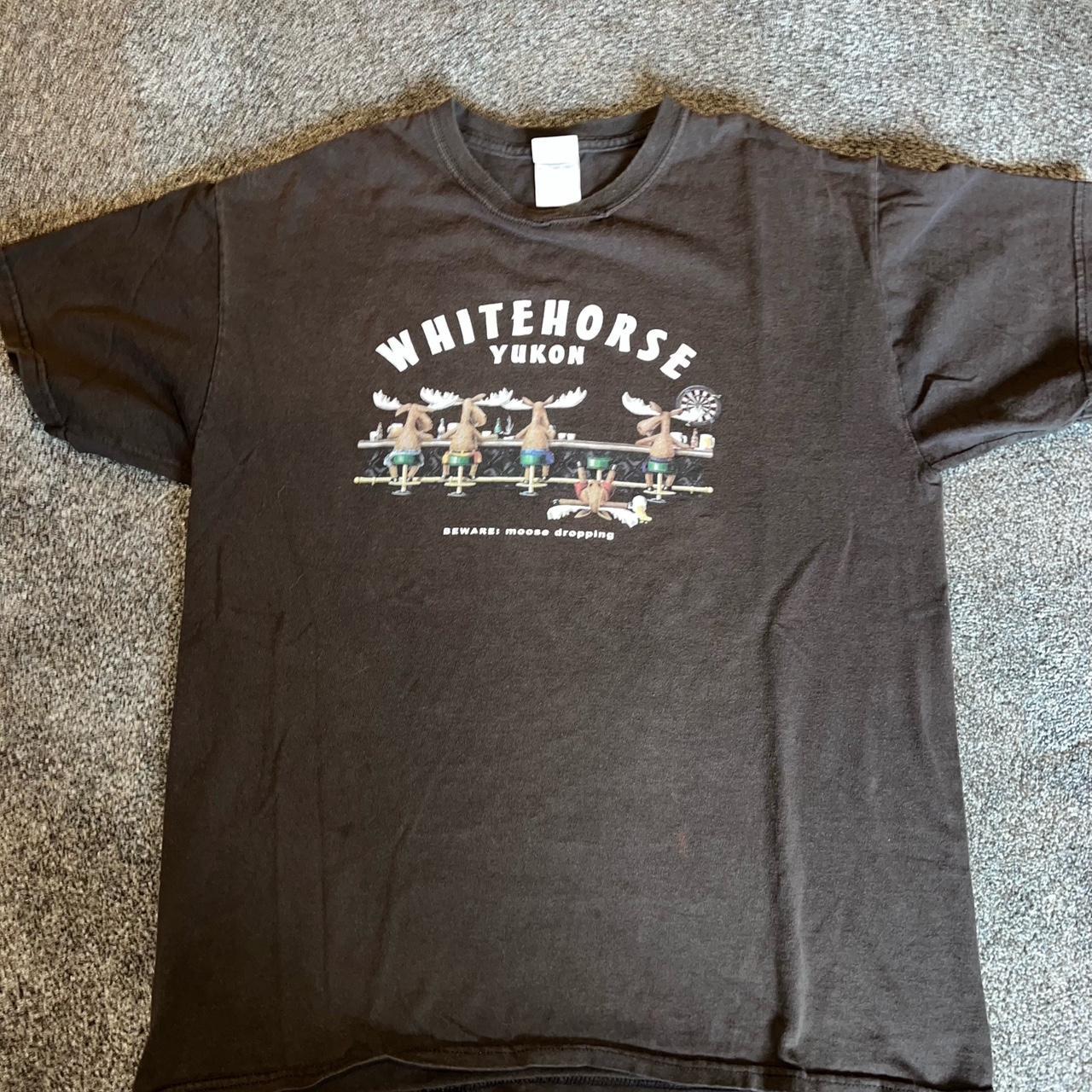 Men’s large vintage brown t shirt. Has some wear but... - Depop