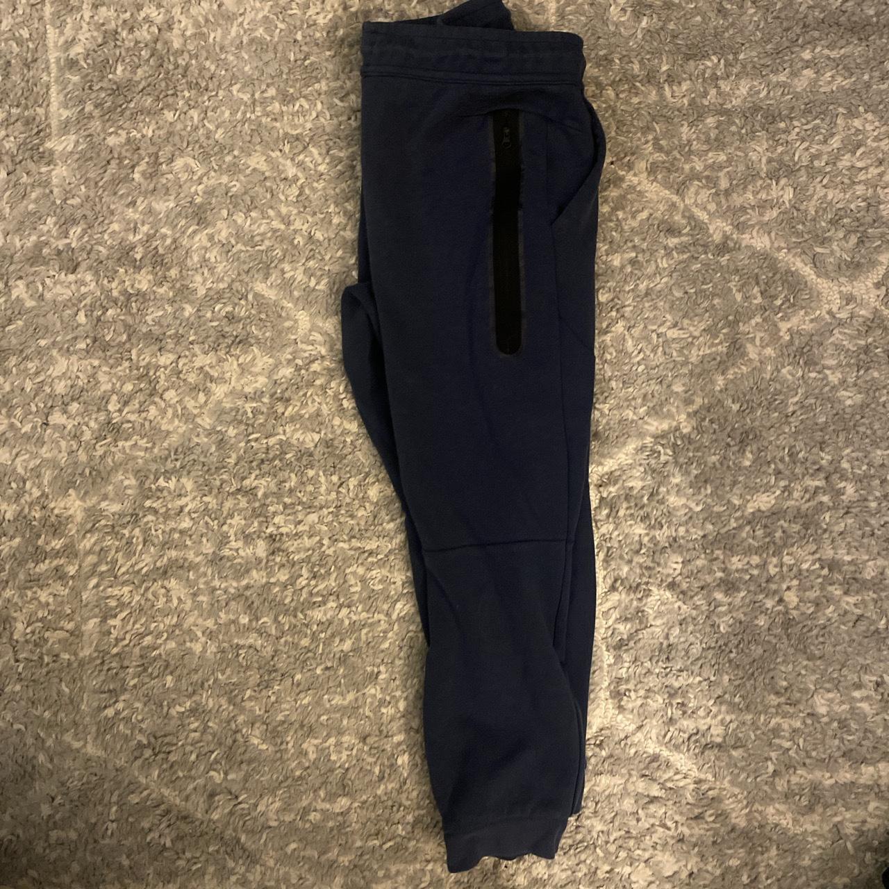 Navy blue Nike tech fleece pants #niketech #nike... - Depop