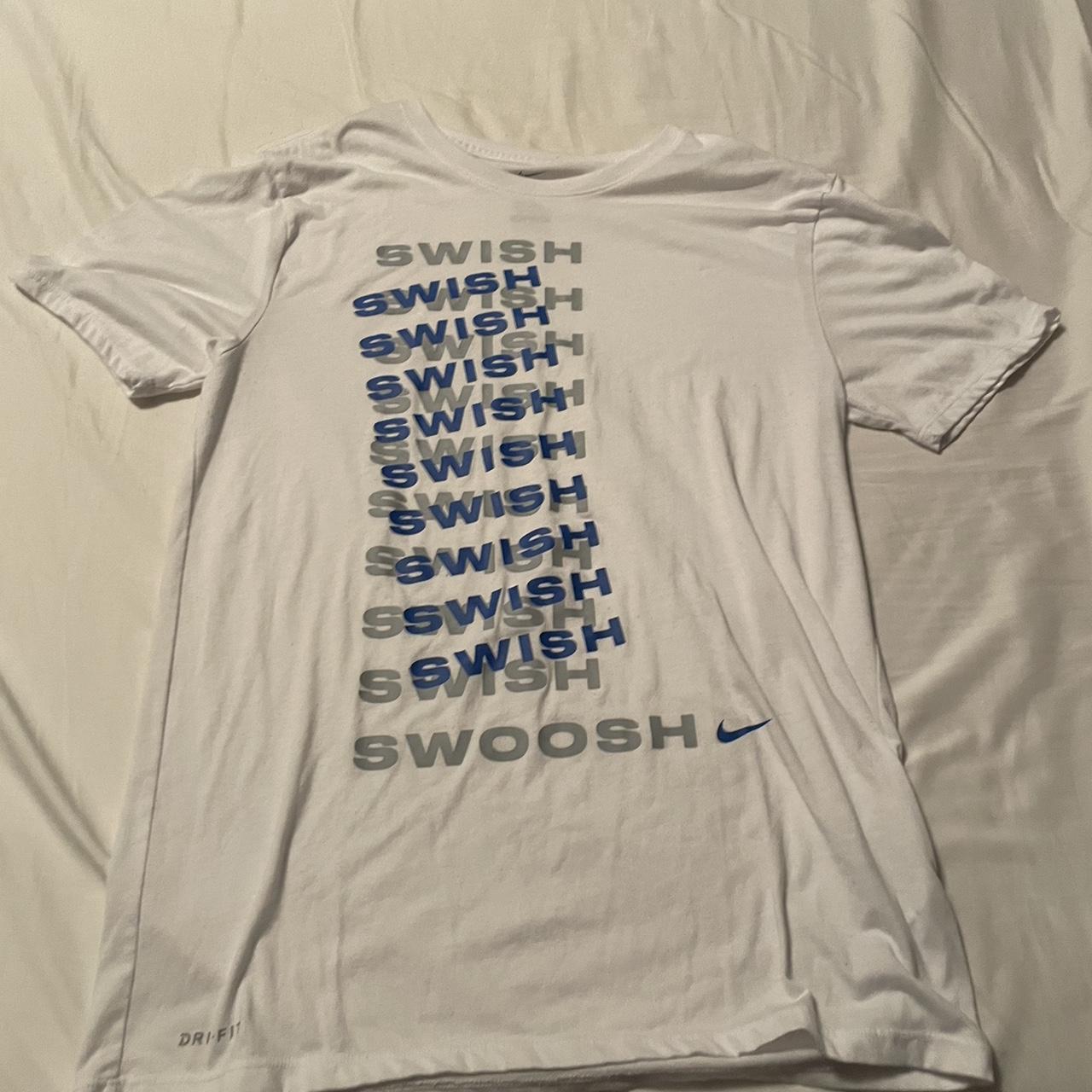 Retro Swish Swish Nike Dri-fit basketball t-shirt - Depop