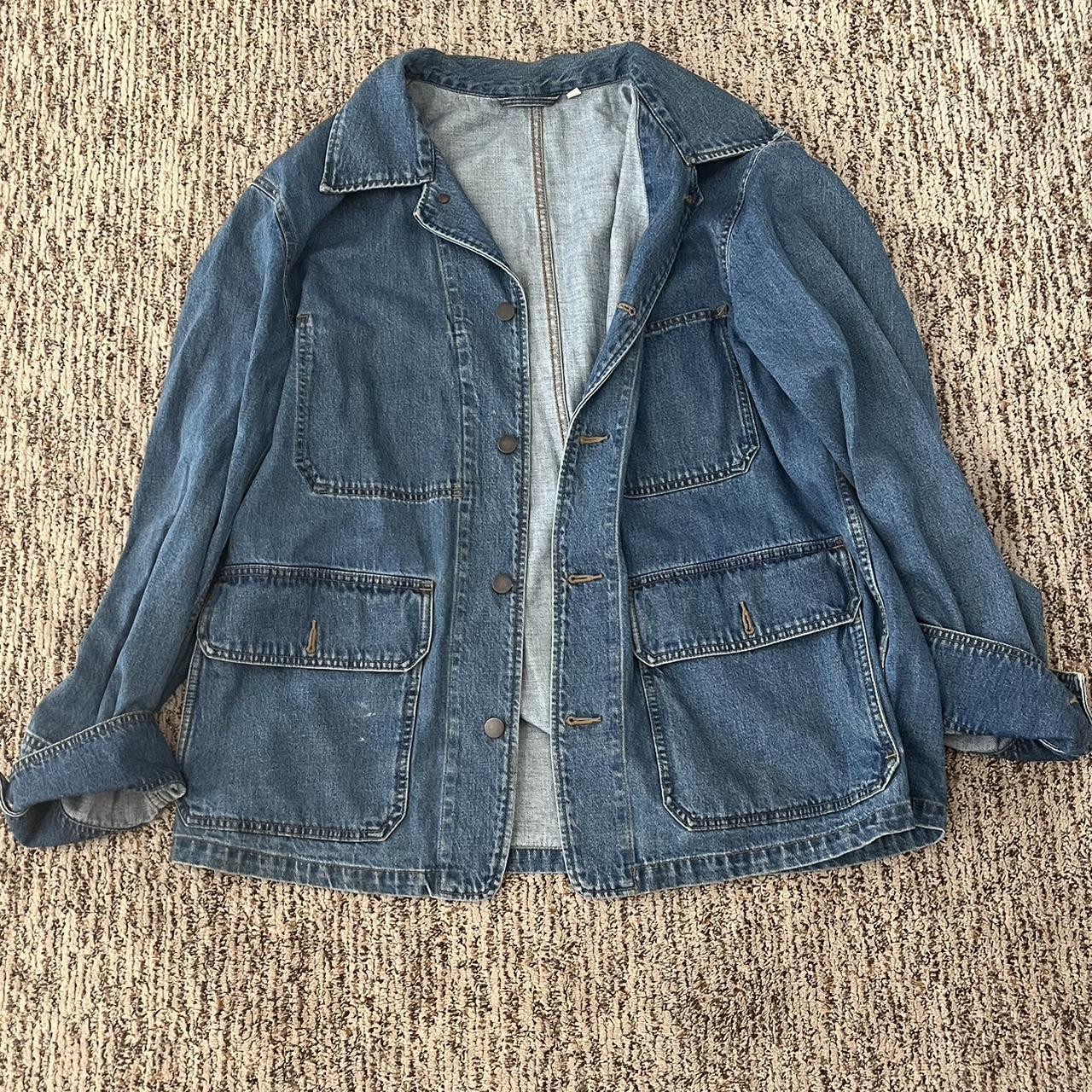 XL united Uniqlo blue denim jacket - Depop